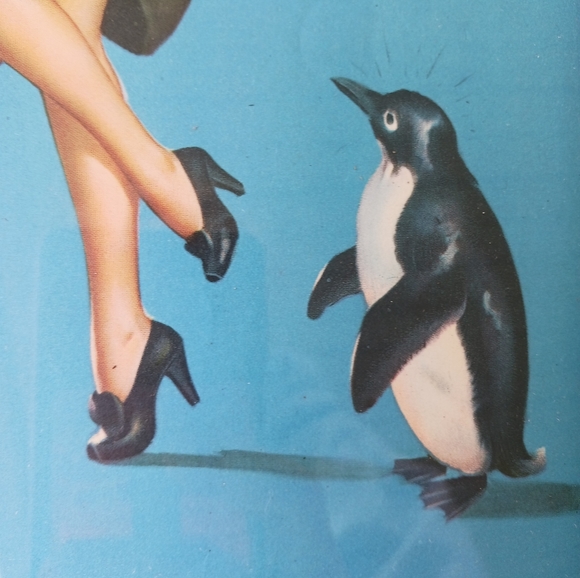 Art | Gil Elvgrens Limit Ed Birds Eye View Litho Pin Up Girl | Poshmark